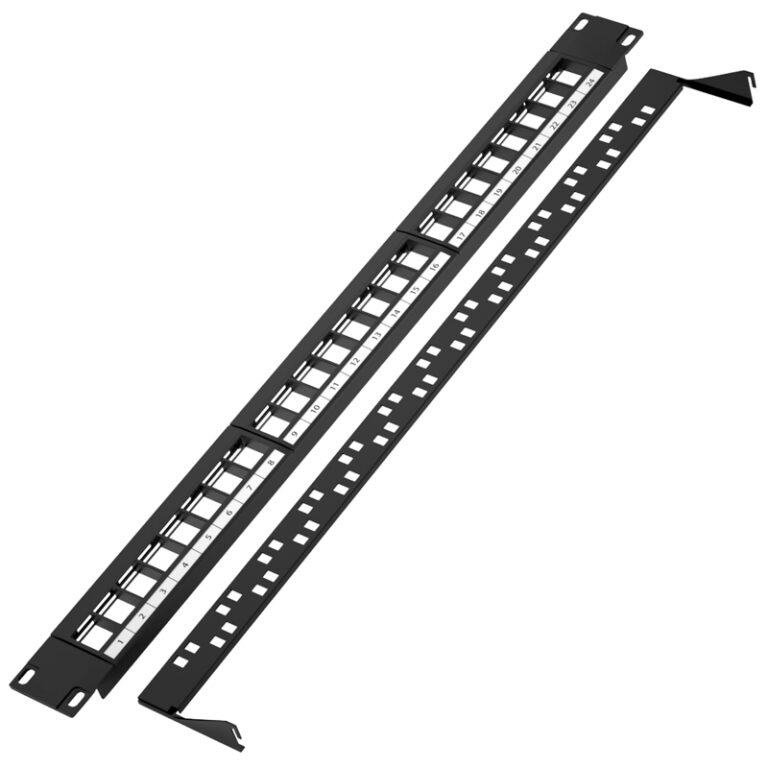 RJ45 Patch Panel 24 Port 1U Cat6/Cat6a UTP Toolless unShielded Patch ...